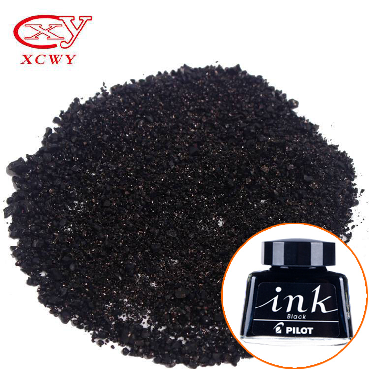 Black fountain pen dye